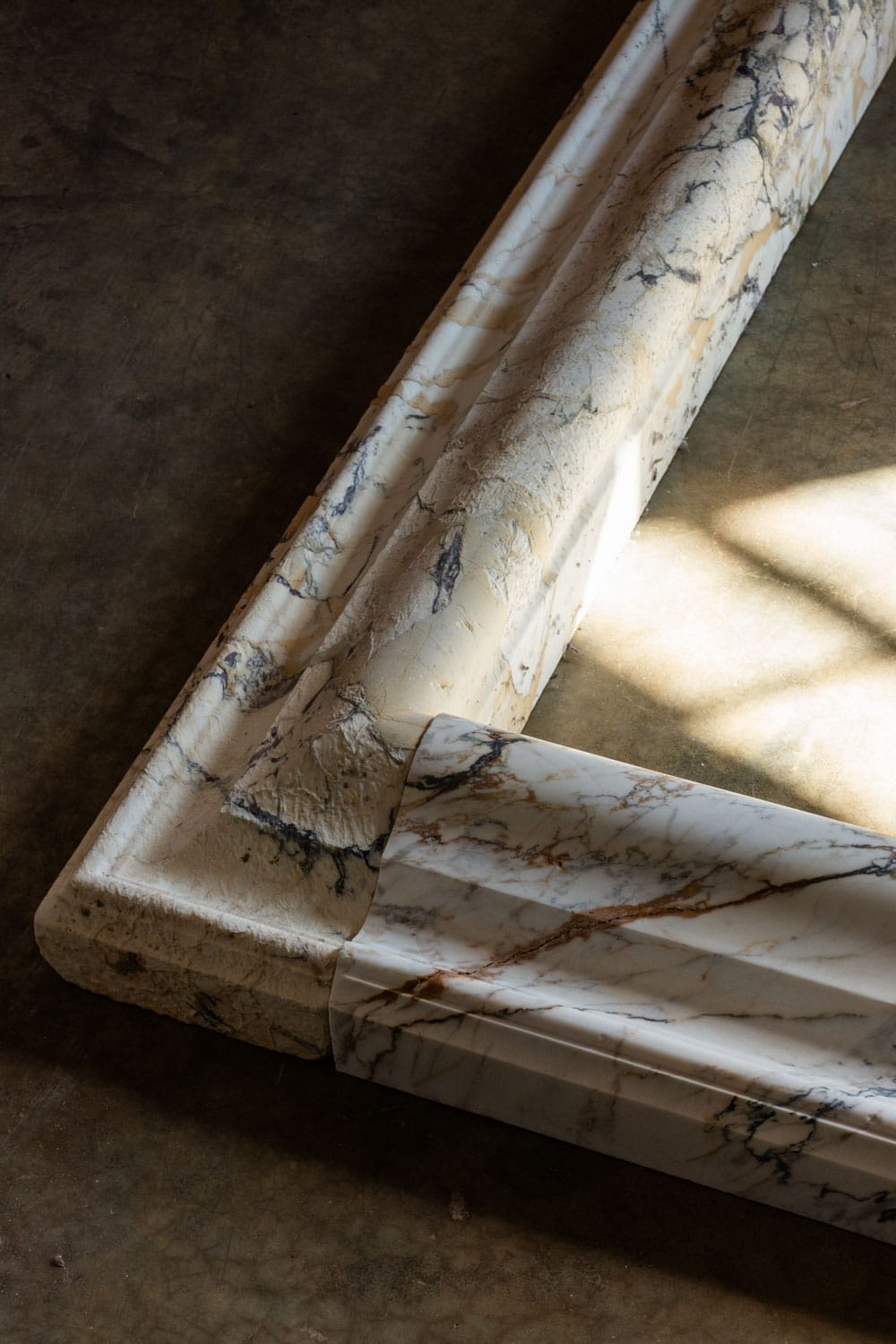 Reclaimed Breche Violette Marble Bolection #9317 - Retrouvius