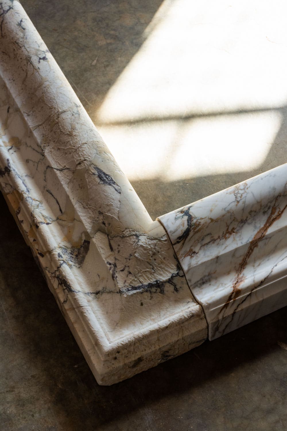 Reclaimed Breche Violette Marble Bolection #9317 - Retrouvius