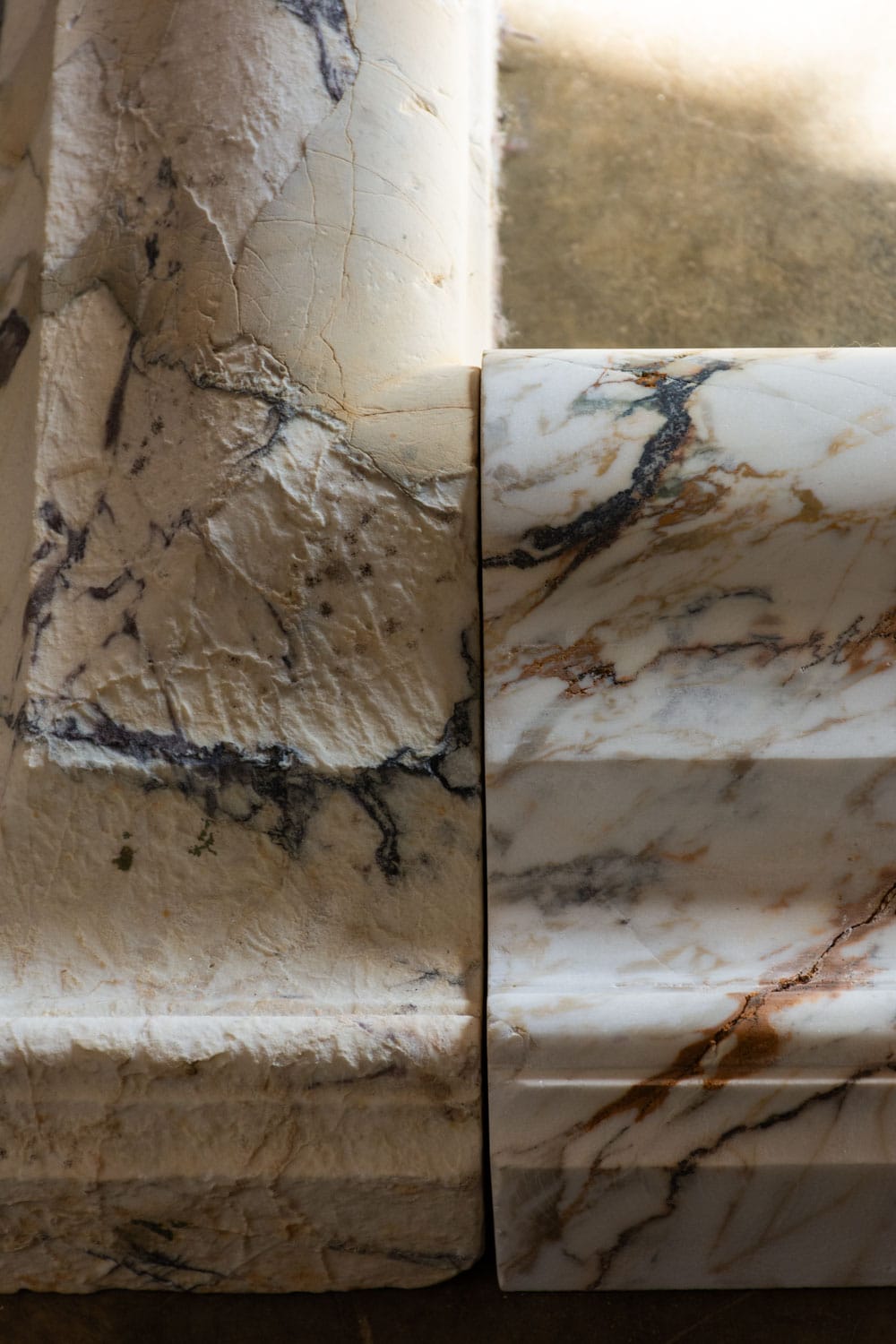 Reclaimed Breche Violette Marble Bolection #9317 - Retrouvius