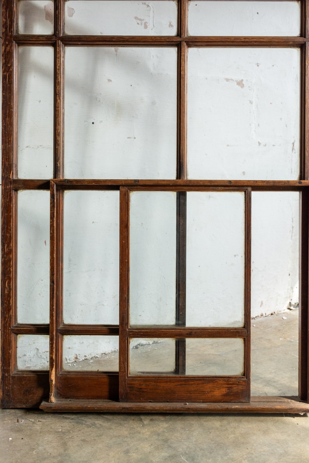 Reclaimed Window With Sliding Panel #8999 - Retrouvius