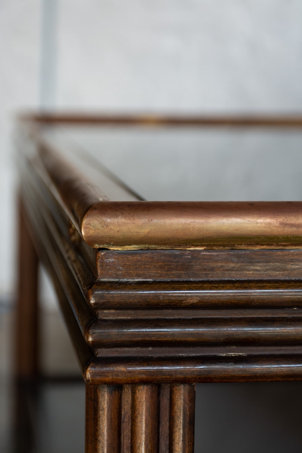 Rectangle Reeded Coffee Table #8348 - Retrouvius