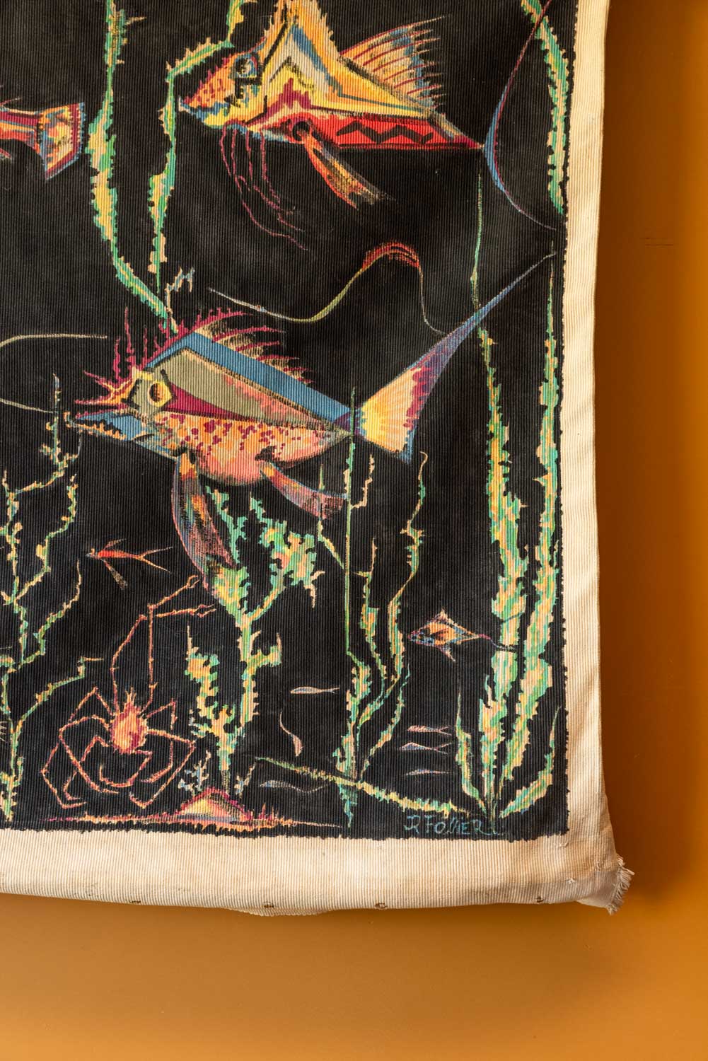 Sea Creatures Textile #9254 - Retrouvius