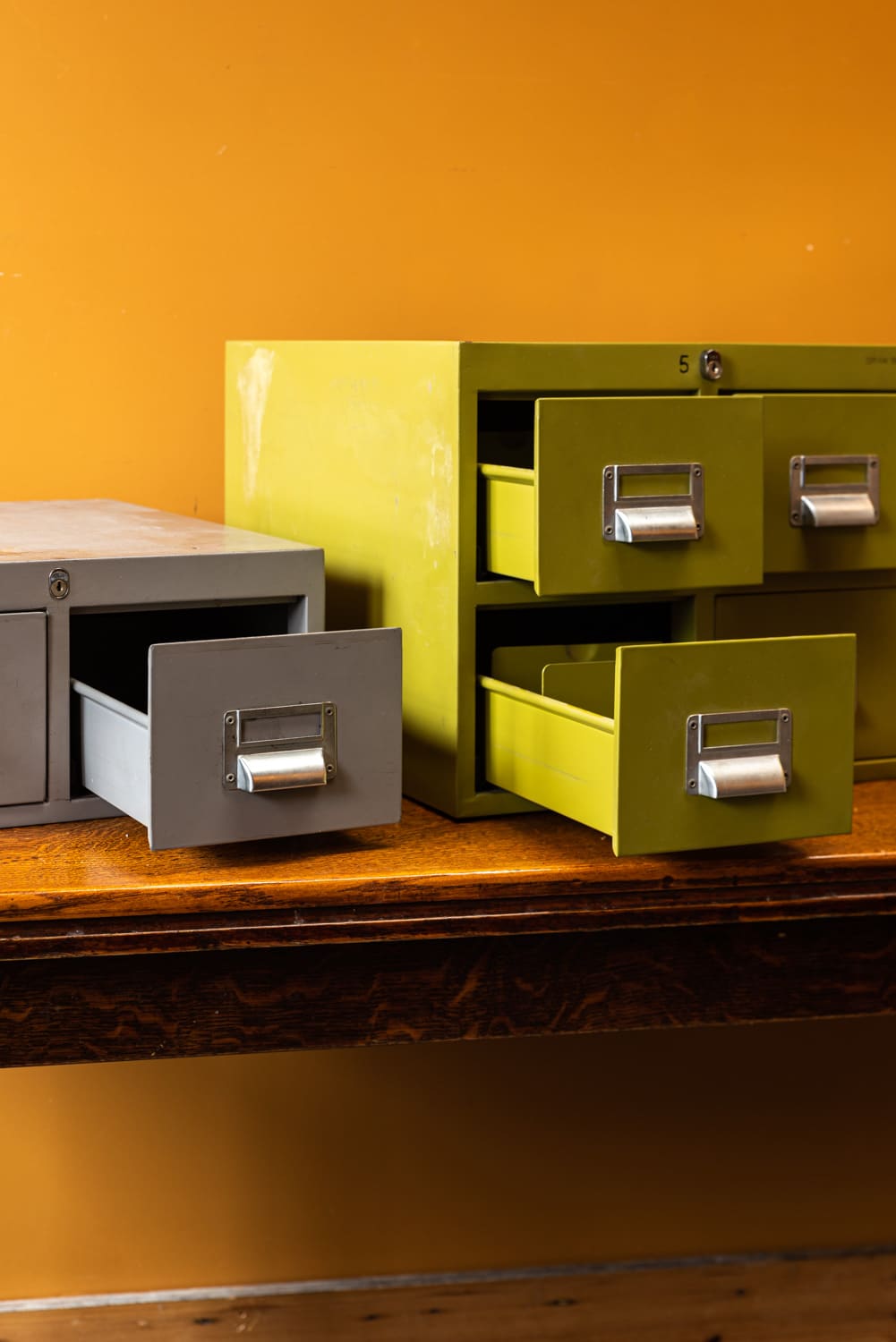 Set of Metal Filing Drawers #8581 - Retrouvius