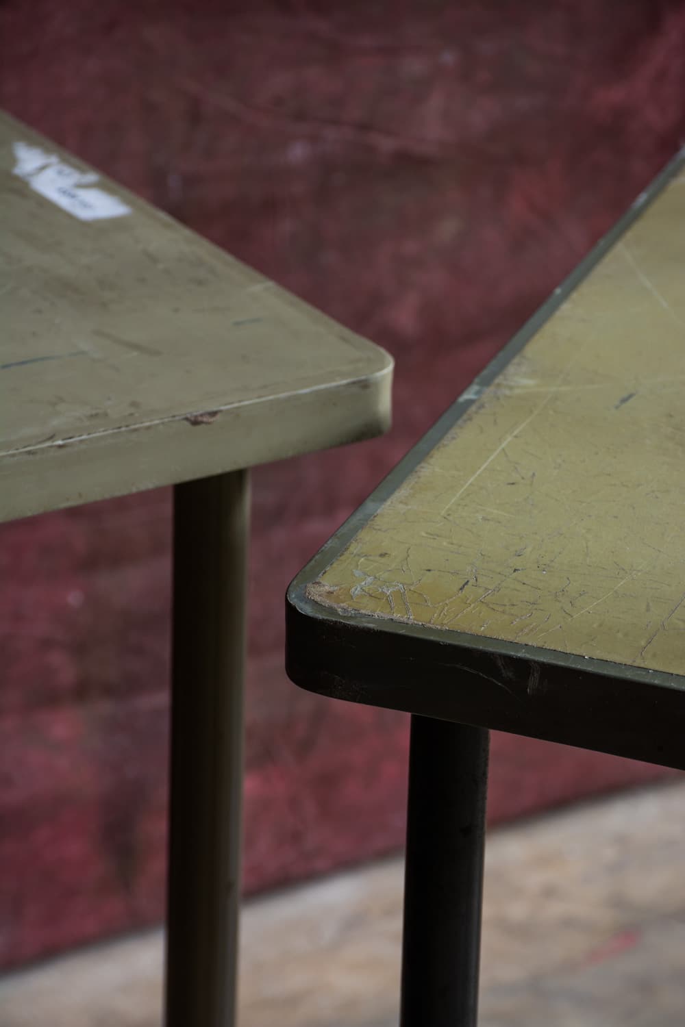 Small Tubular Formica Tables #8709 - Retrouvius