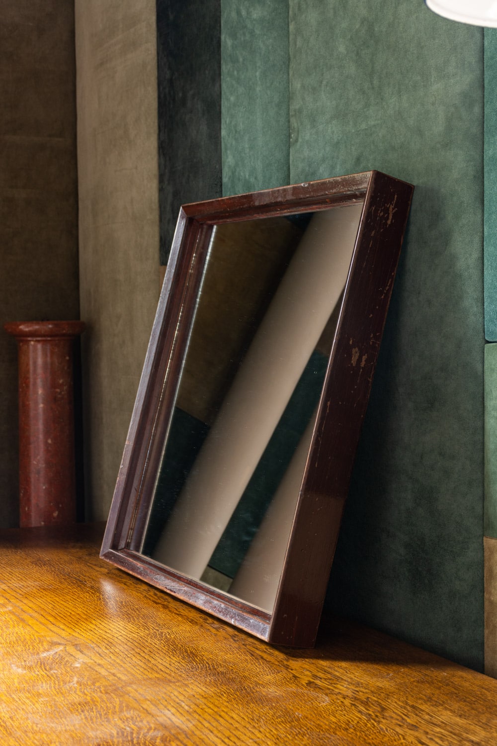 Square Reclaimed Timber Mirror #6995 - Retrouvius Square Reclaimed Timber Mirror #6995 - Retrouvius