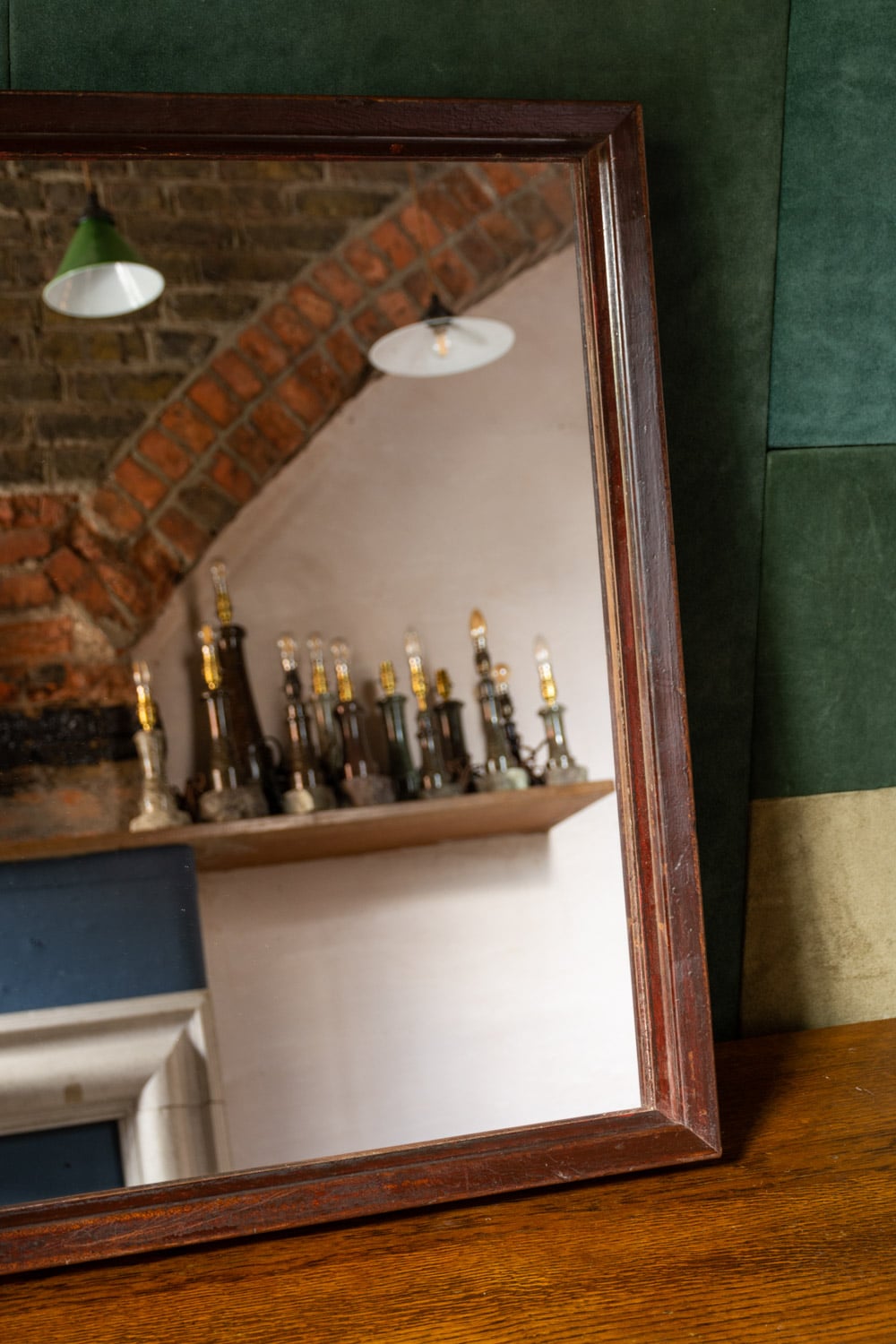 Square Reclaimed Timber Mirror #6995 - Retrouvius