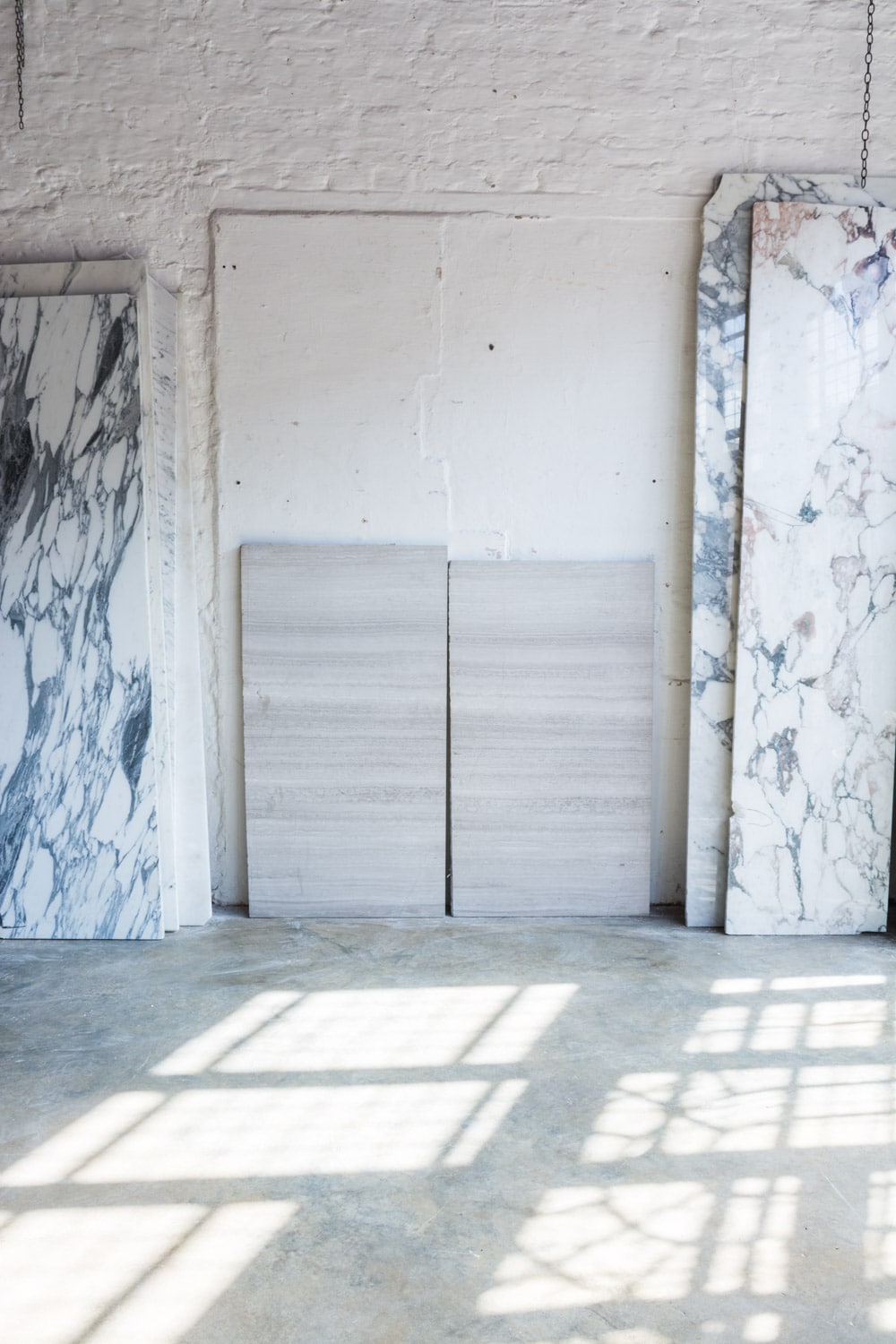 Striped White Marble Slabs #5804 - Retrouvius