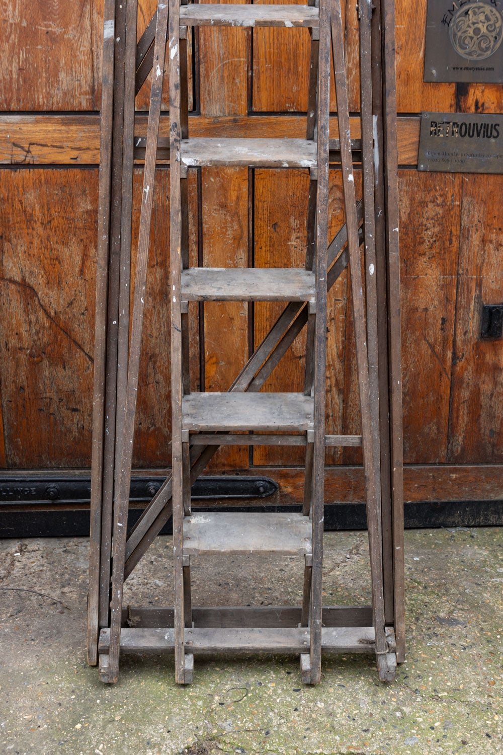 Tall Vintage Ladder #8961 - Retrouvius