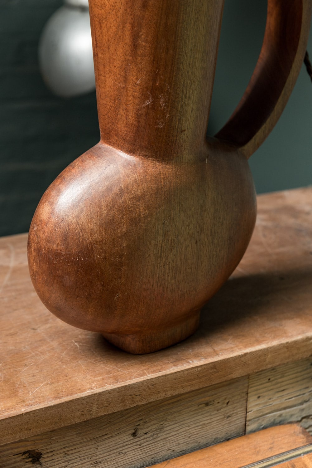 Teak Jug Lamp #9129 - Retrouvius