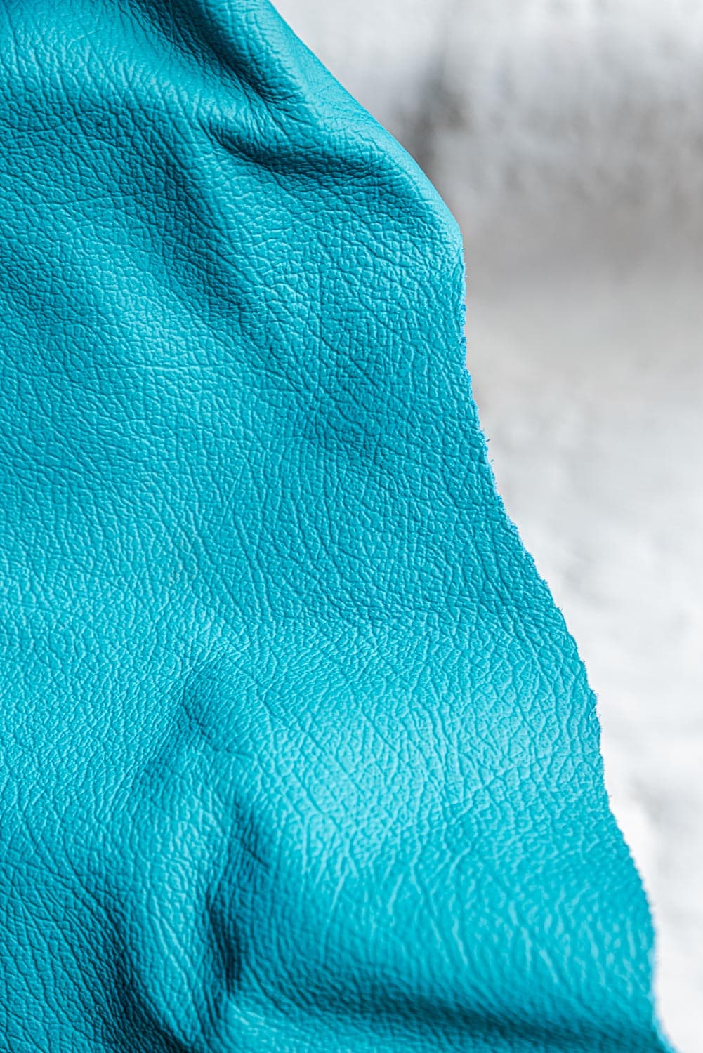 Teal Leather Hides #8251 - Retrouvius