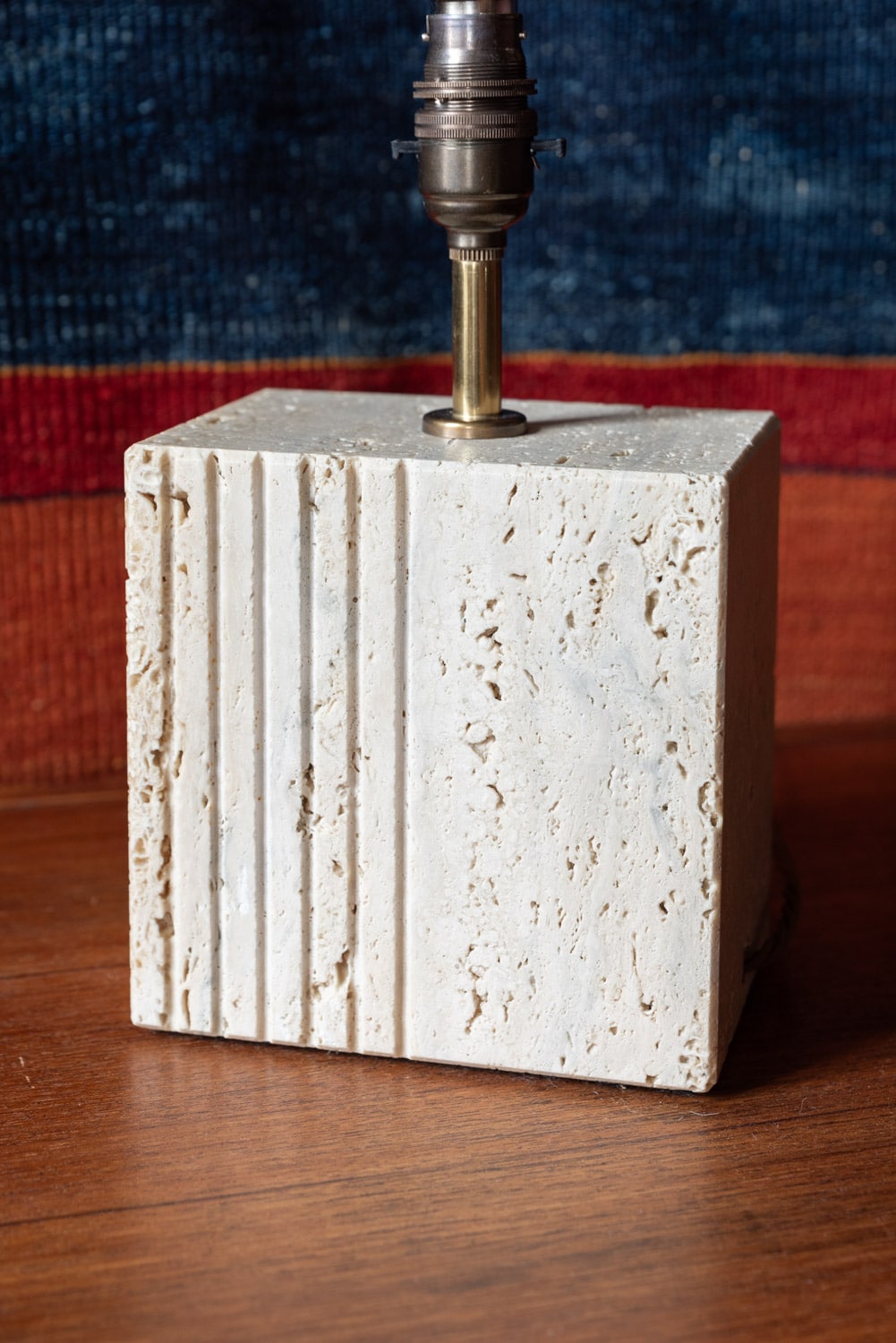Travertine Lamp #9087 - Retrouvius