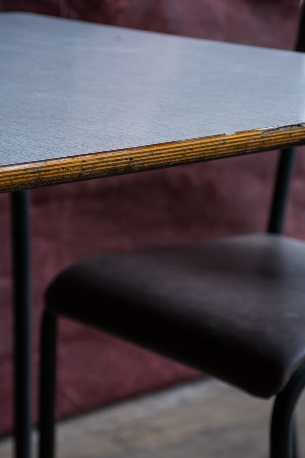 Tubular Formica Tables #8710 - Retrouvius