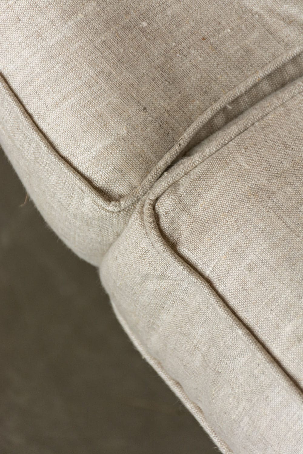 Two-seater Linen Sofa #9056 - Retrouvius