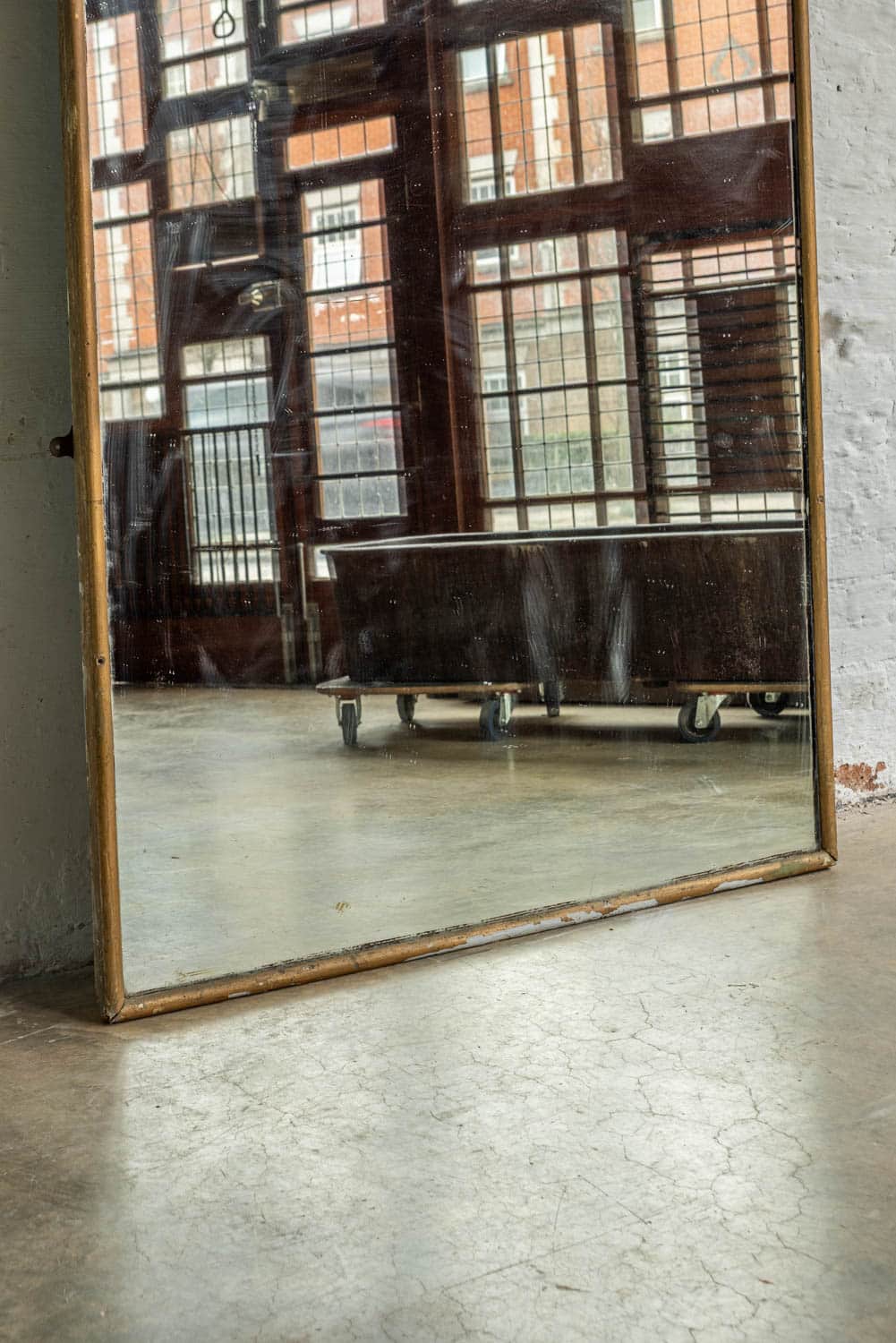 Very Large Vintage Shop Mirror #9763 - Retrouvius