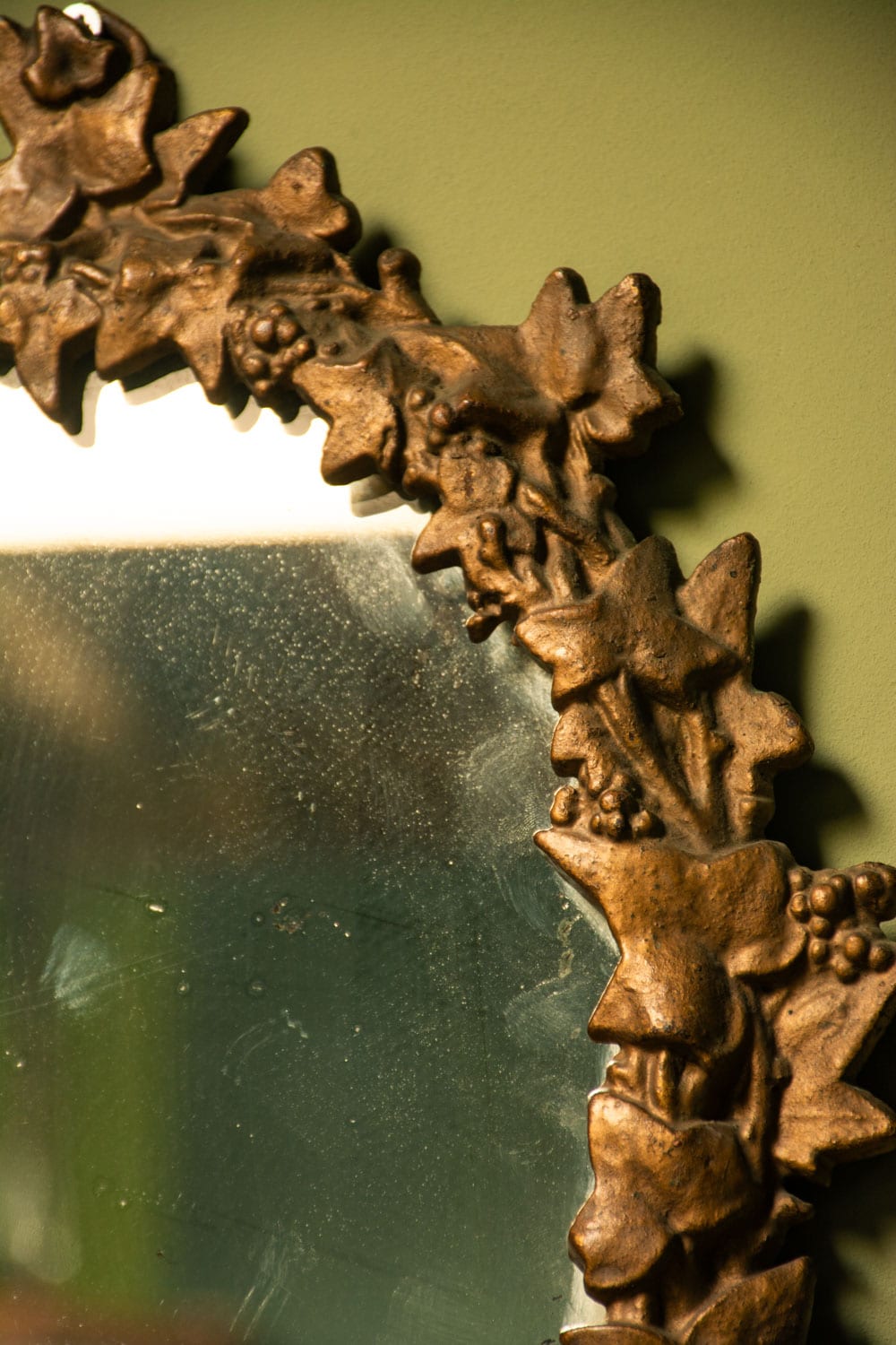 Victorian Cast Iron Mirror #8785 - Retrouvius