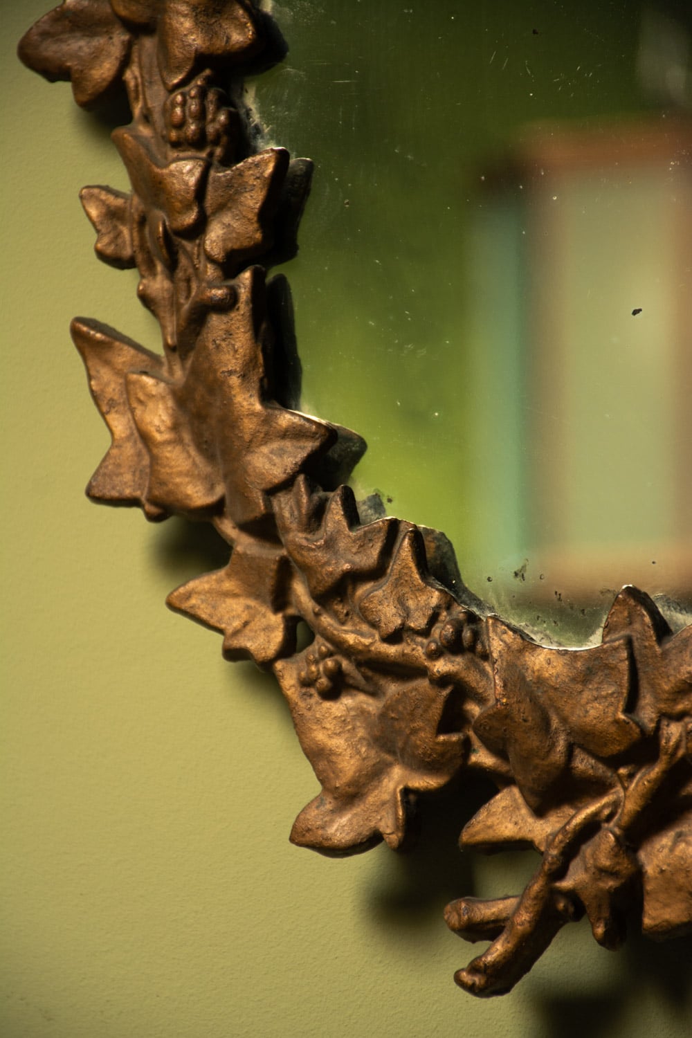 Victorian Cast Iron Mirror #8785 - Retrouvius