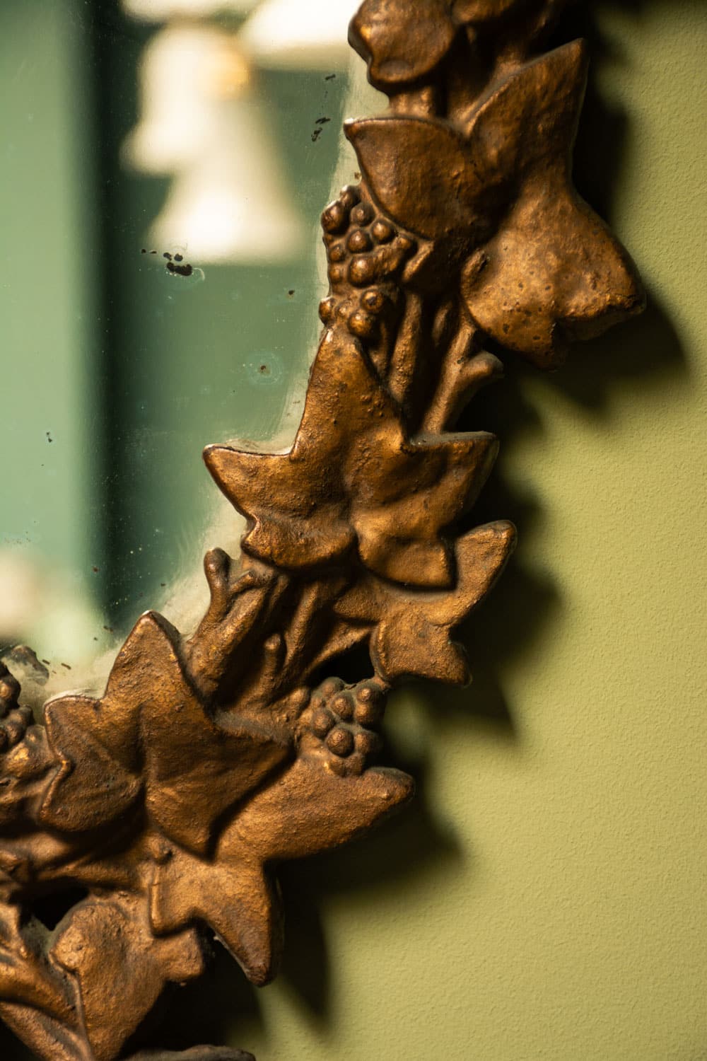 Victorian Cast Iron Mirror #8785 - Retrouvius