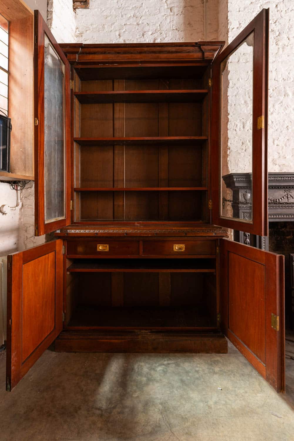 Victorian Library Bookcase #9391 - Retrouvius