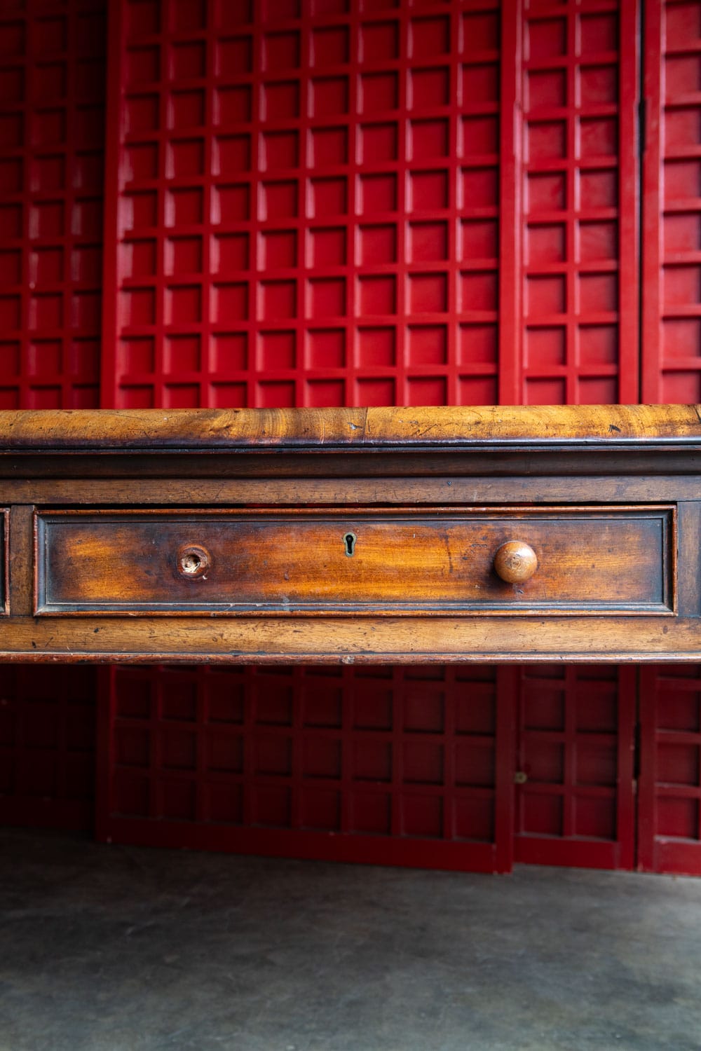 Victorian Library Table #8887 - Retrouvius