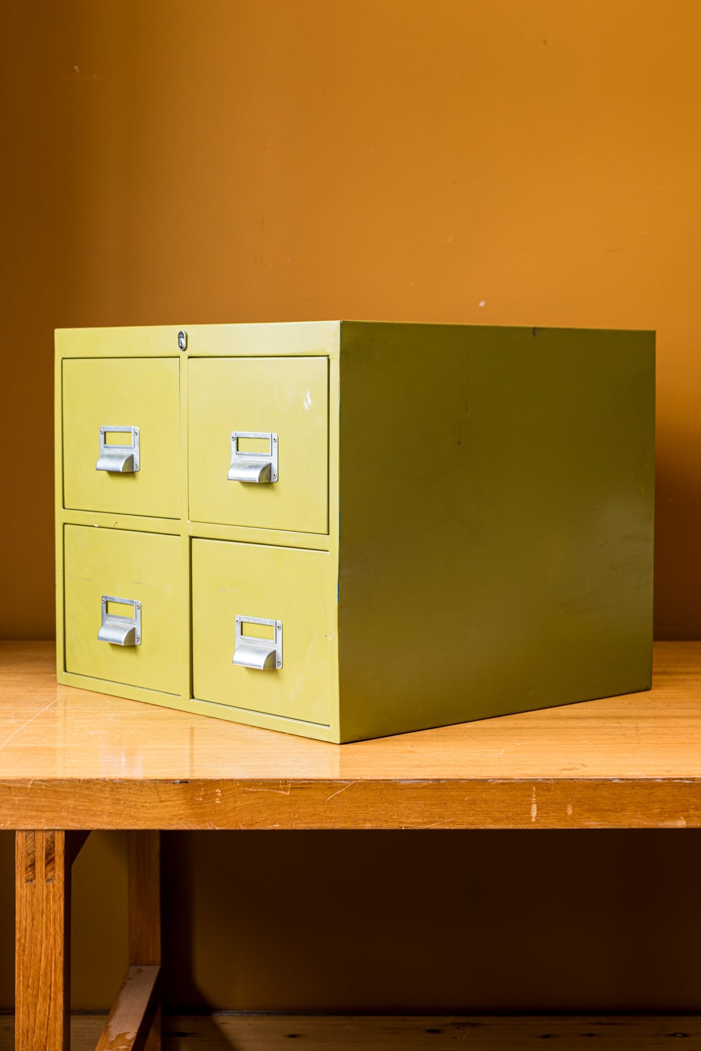Vintage Green Filing Cabinet #8933 - Retrouvius