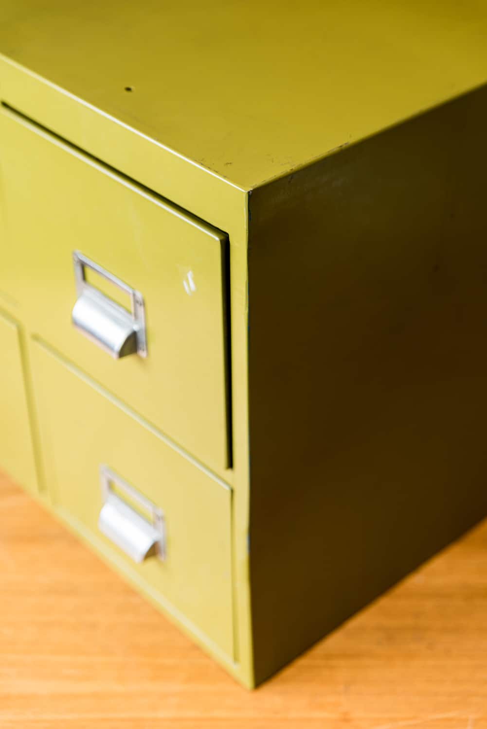 Vintage Green Filing Cabinet #8933 - Retrouvius