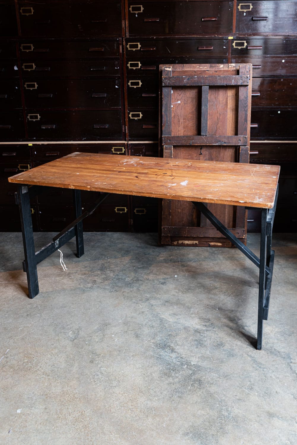 Vintage Trestle Tables #8657 - Retrouvius