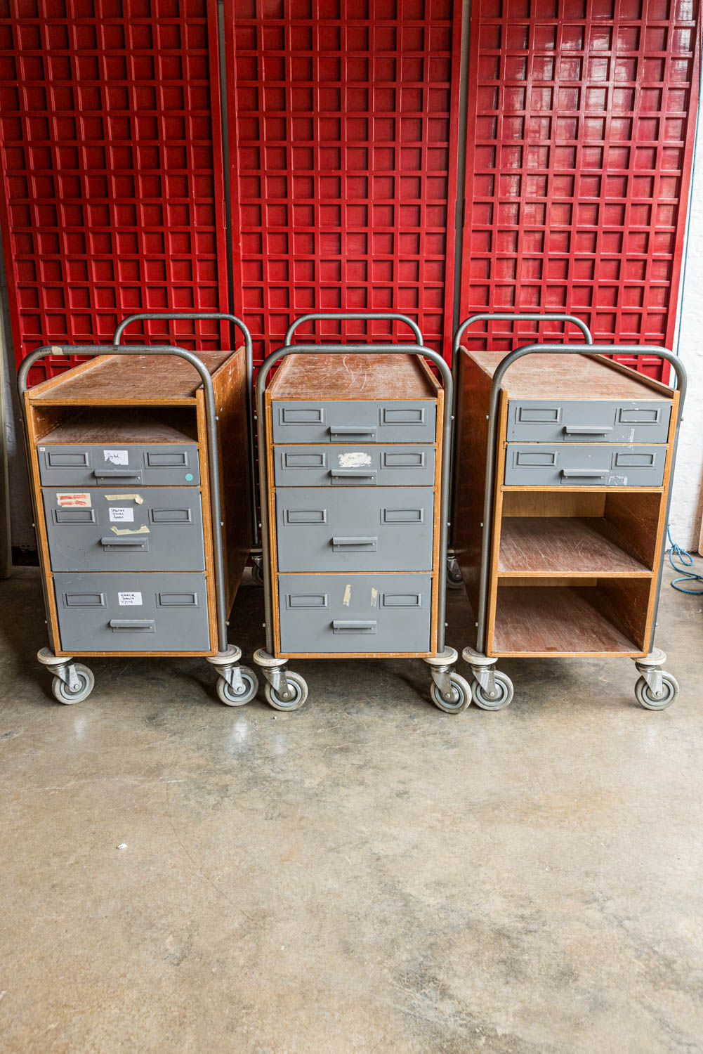 Vintage Work Trolleys #8911 - Retrouvius