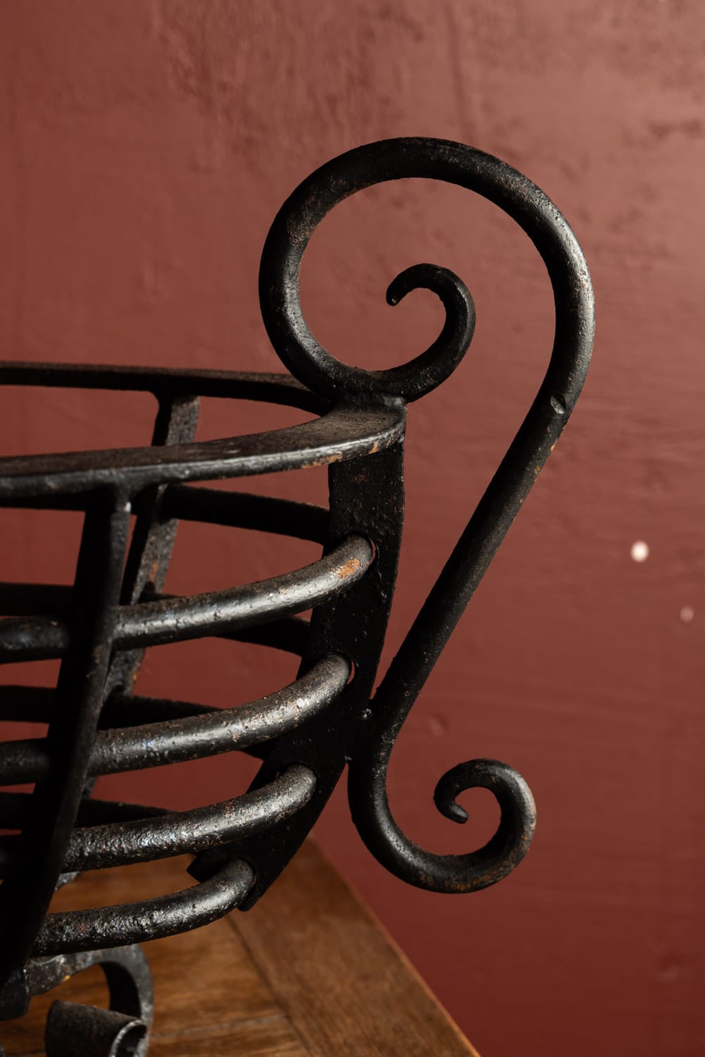 Wrought Iron Fire Grate #1214 - Retrouvius