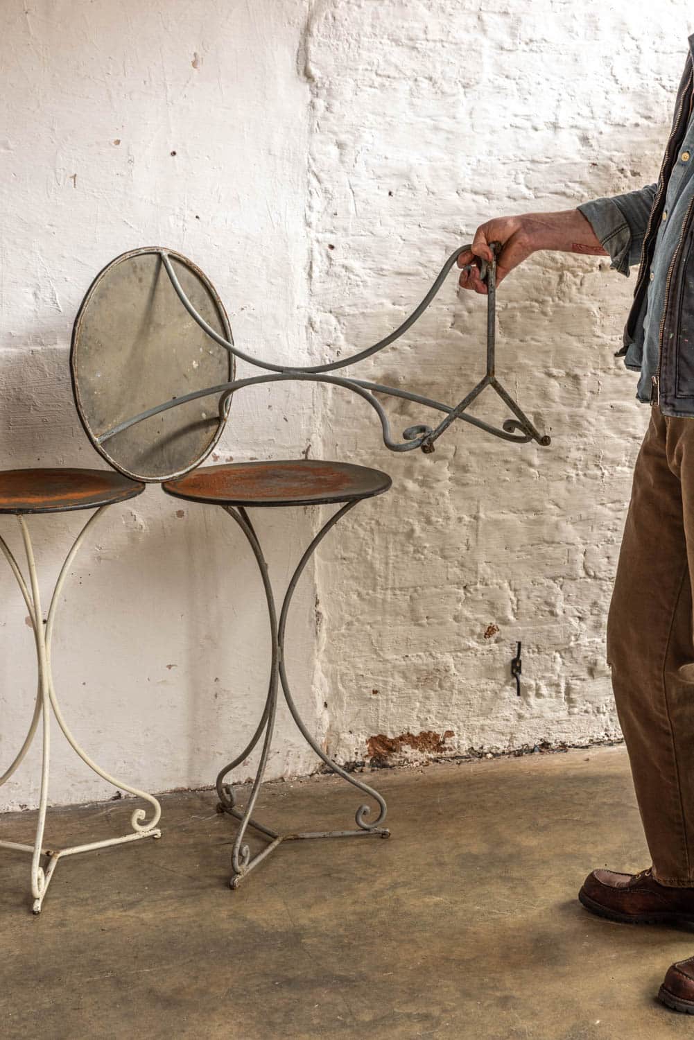 Zinc-topped Bistro Tables #9716 - Retrouvius