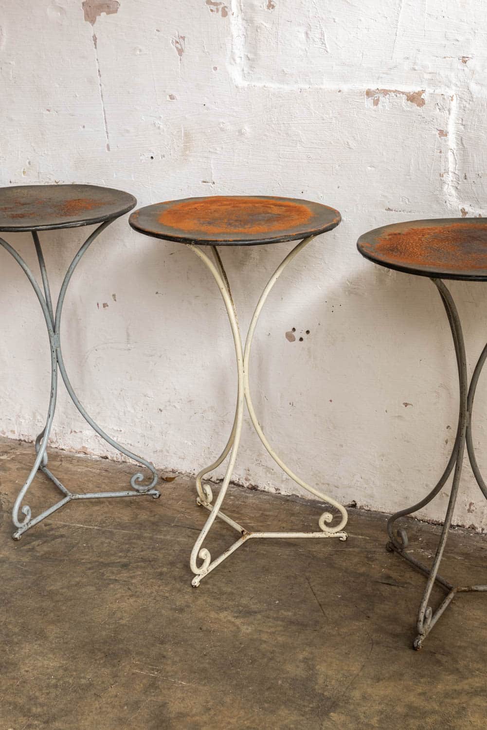 Zinc-topped Bistro Tables #9716 - Retrouvius