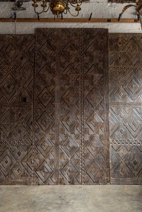 Hand-carved Geometric Panels / Sq M #8320 - Retrouvius