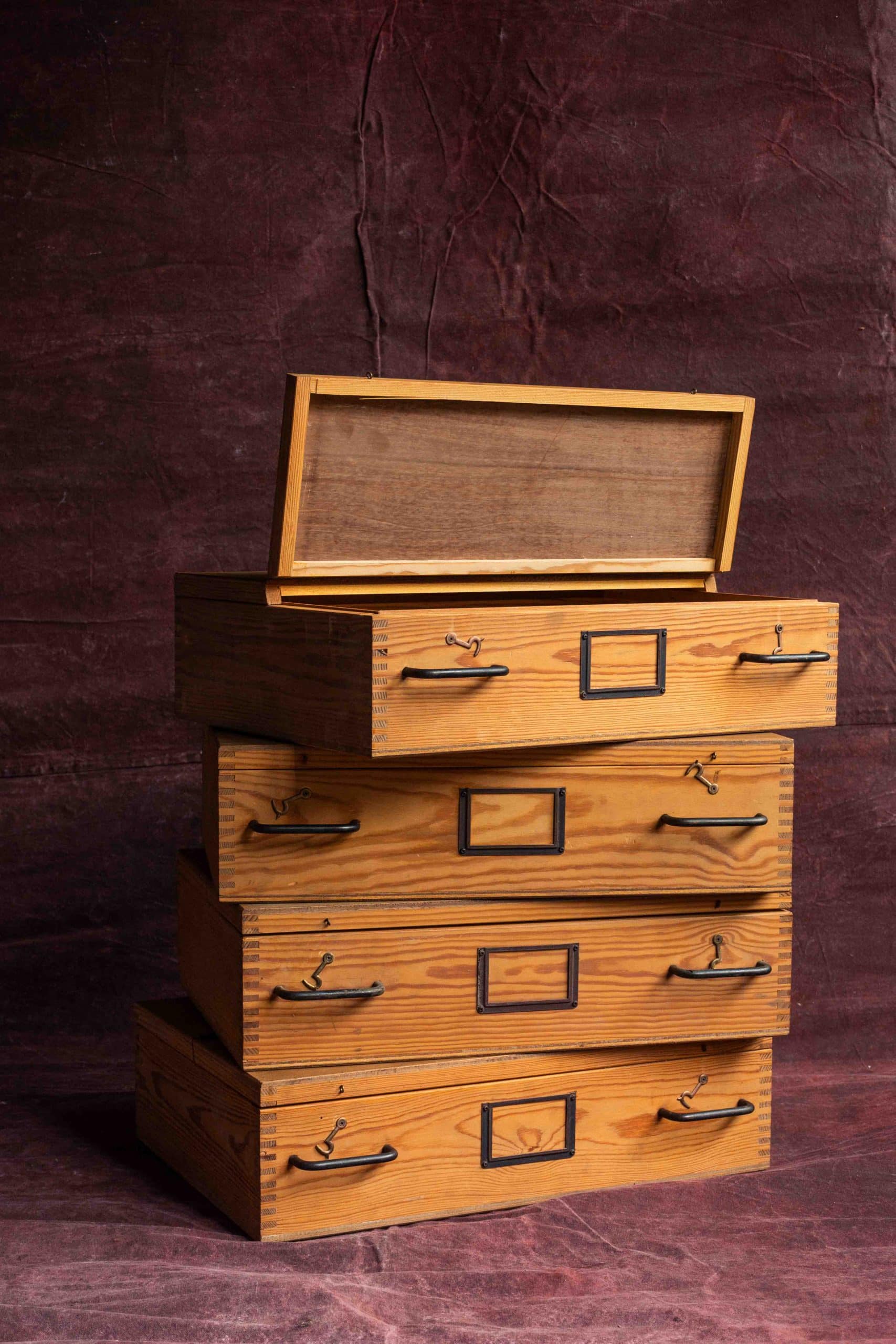 Large Pine Boxes #8773 - Retrouvius