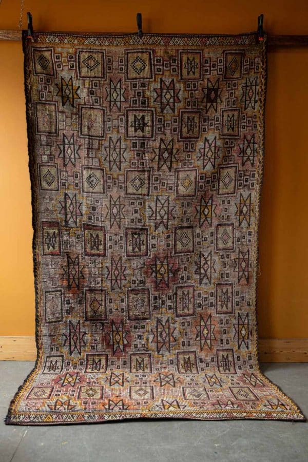 Moroccan Silk Rug #8257 - Retrouvius
