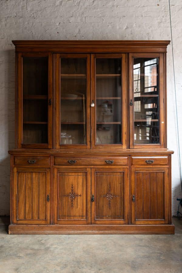 Antique Library Bookcase #9107 - Retrouvius
