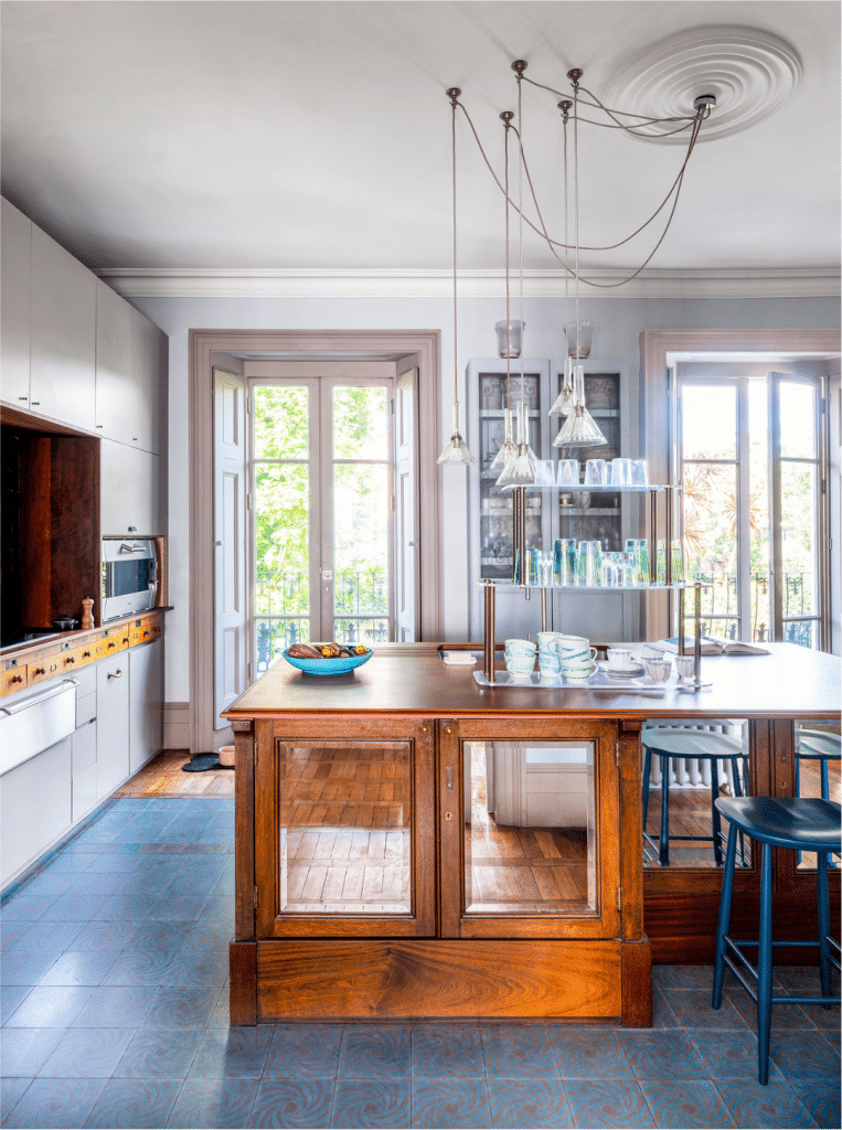 Creating a Kitchen Island from Ex-Museum Display Cases - Retrouvius