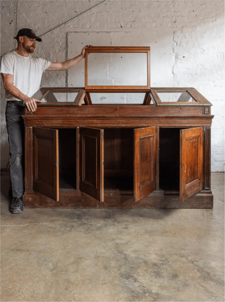 Creating a Kitchen Island from Ex-Museum Display Cases - Retrouvius