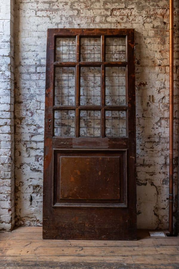 Extra Tall Glazed Hardwood Door #6161 - Retrouvius