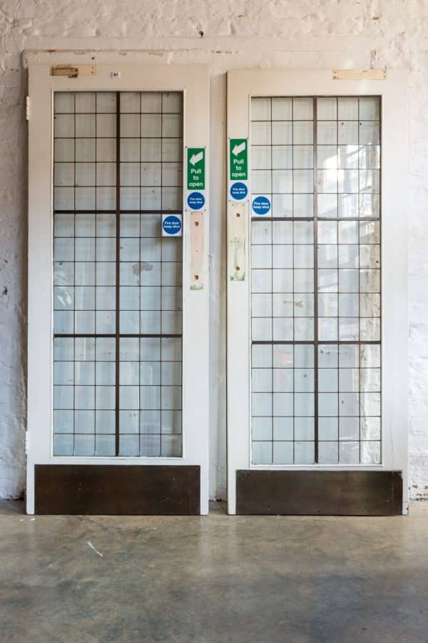 Hardwood Porthole Doors #9077 - Retrouvius